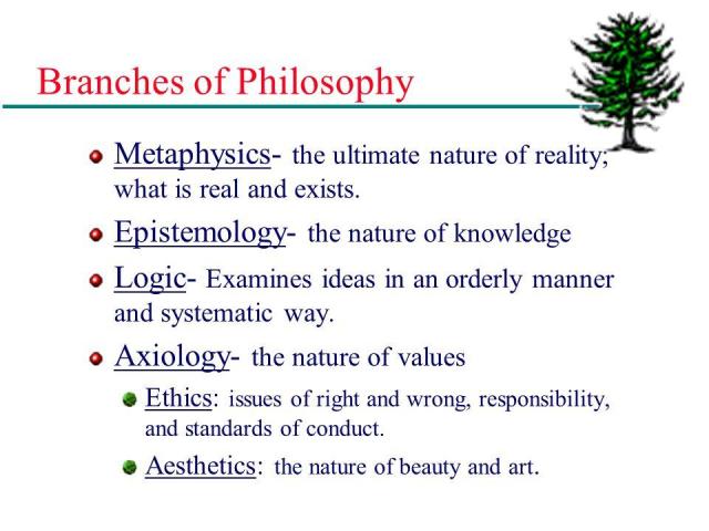 Branches Of Philosophy Descartes Was A Mathematician Of Genius. He